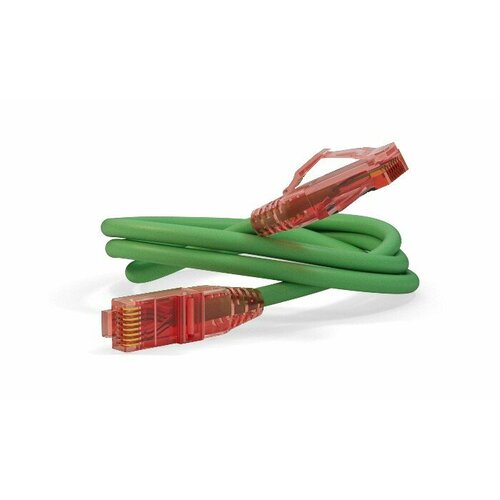 Патч-корд UTP 5E категории 3м Hyperline PC-LPM-UTP-RJ45-RJ45-C5e-3M-LSZH-GN зеленый