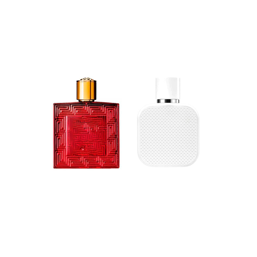 Подарочный набор для него по мотивам Versace Eros Flame, Lacoste L.12.12 Blanc 2 по 10 мл