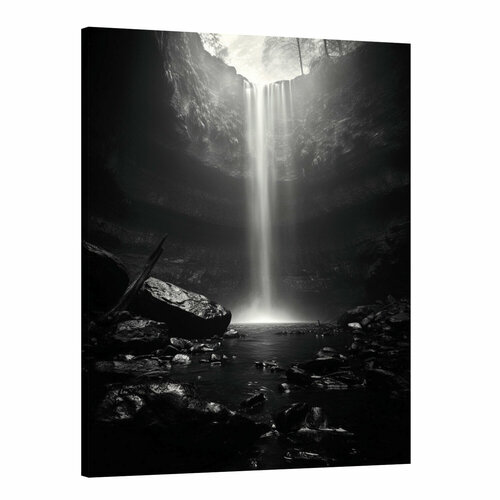 Интерьерная картина 50х70 "Очарование водопада"
