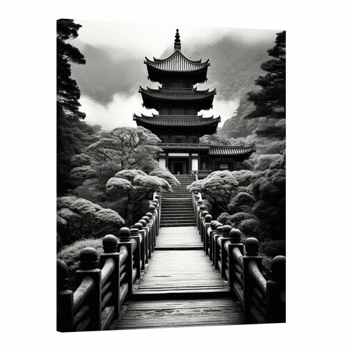 Интерьерная картина 50х70 "Будда и вечное равновесие"