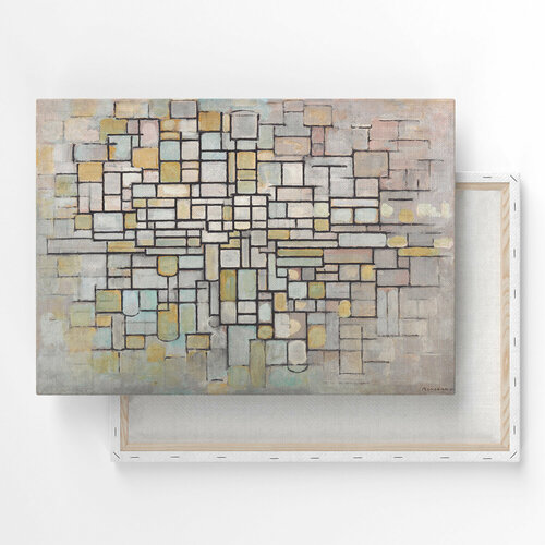 Картина на холсте, репродукция / Piet Mondriaan - Composition no. II / Пит Мондриан / Размер 40 x 53 см