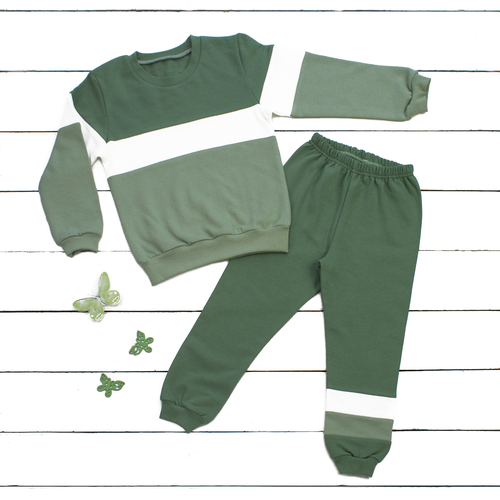 Комплект одежды АЛИСА, размер 92, белый, зеленый