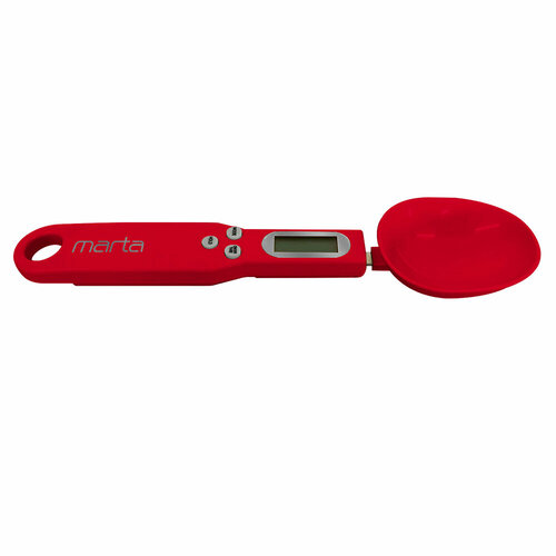 MARTA MT-SC3634 красный рубин весы кухонные ложка