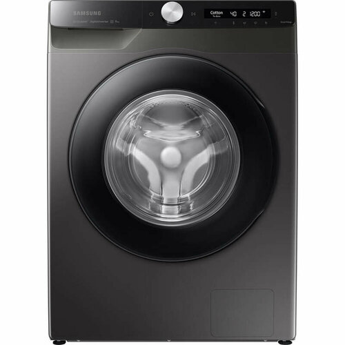 Стиральная машина Samsung/ Узкая стиральная машина c технологиями Eco Bubble™ и AI Control, WW6100A, Инокс, 8 кг