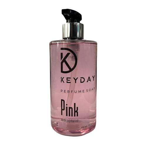 KeyDay Pink Soap - КейДэй Парфюмированное жидкое мыло, 450 мл -