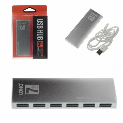 USB 2.0 Hub LDNIO 7-port (DL-H7) серый