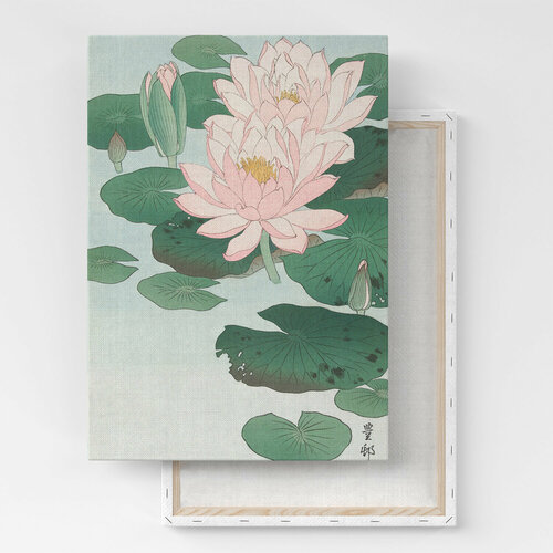 Картина на холсте, репродукция / Косон Охара - Water Lily / Размер 60 x 80 см