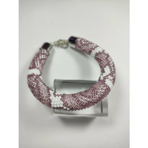 Плетеный браслет, 1 шт., размер 20 см, бежевый, розовый