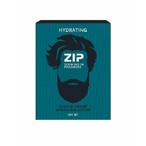Zip for Men Подарочный набор Hydrating, Крем для бритья 100 мл + Лосьон после бритья 150 мл