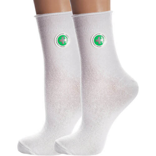 Носки PARA socks, 2 пары, размер 23, белый