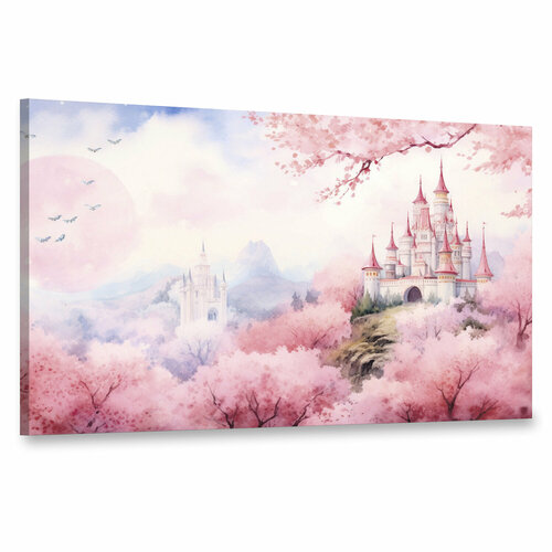 Интерьерная картина 100х60 "Розовая мечта"