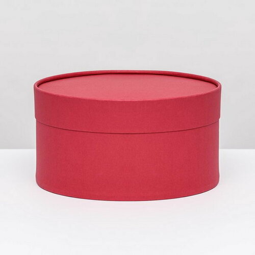 Подарочная коробка "Frilly" красный бархат, завальцованная без окна, 21 x 11 см