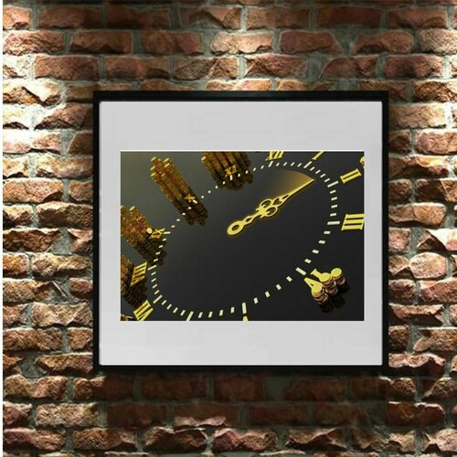 Постер "Время - деньги" от Cool Eshe из коллекции "Креатив", плакат А4