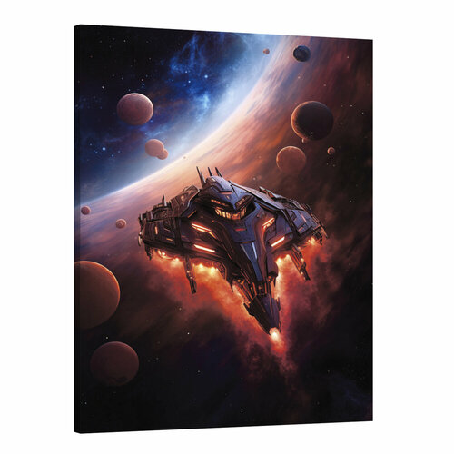 Интерьерная картина 50х70 "Астрономия: Взгляд сквозь пространство"