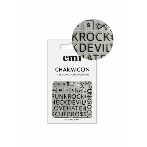 Charmicon 3D Silicone Stickers №183 Punk Rock