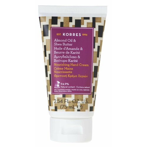 KORRES Крем для рук Nourishing Hand Cream With Organic Almond Oil & Shea Butter
