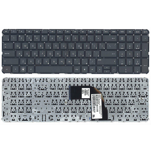 Клавиатура для ноутбука HP Pavilion dv7-7265er черная без рамки