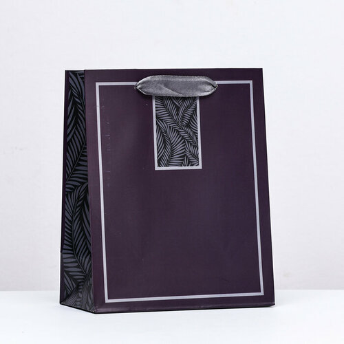 Пакет подарочный "Текстура" темно-бордовый, 18 х 22,3 х 10 см (комплект из 19 шт)