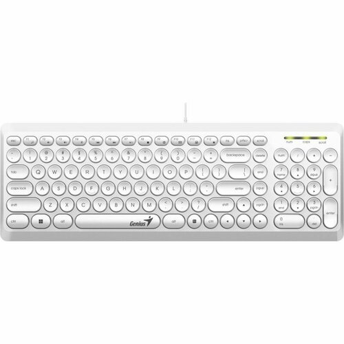 Клавиатура Genius SlimStar Q200 WHITE проводная