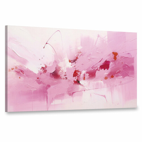 Интерьерная картина 100х60 "Розовые мотивы"