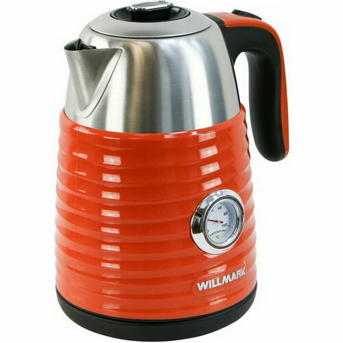 Чайник электрический WEK-1738PST, металл, 1.7 л, 2200 Вт, оранжевый