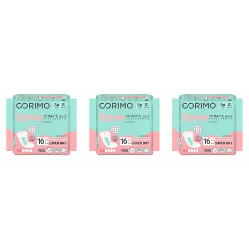 Corimo Прокладки ежедневные Intimate pads everyday S 18 см, 16 шт, 3 уп.