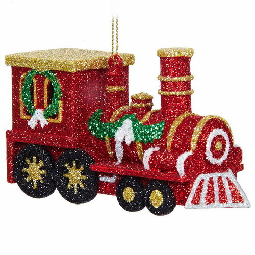 Kurts Adler Елочная игрушка Поезд - Рождественский Экспресс 7 см, подвеска D2343