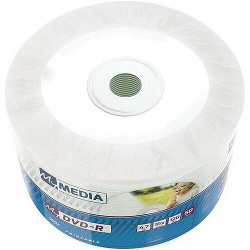 Носители информации DVD-R MyMedia 4.7Gb 16x(50шт/уп) Color Printable(69202), 1844886