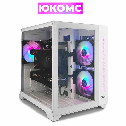 Игровой PC юкомс Ryzen 5 5500, GTX 1080 8GB, HDD 1TB, SSD 2TB, 32GB DDR4, БП 600W, win 10 pro, White cube case