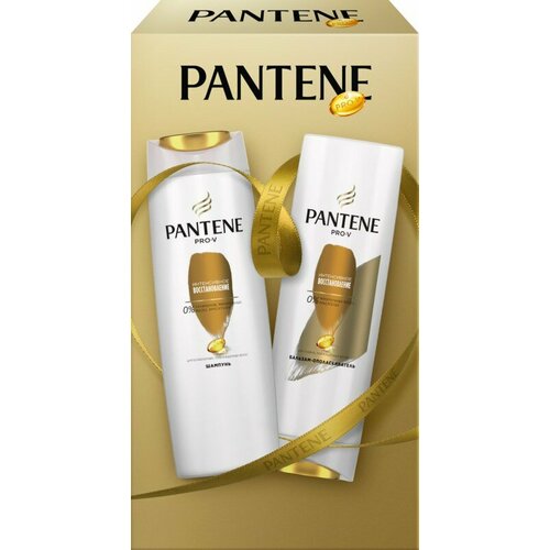Набор подарочный женский PANTENE ProV Интенсивное восстановление Шампунь для волос, 250мл+Бальзам для волос, 200мл, Румыния