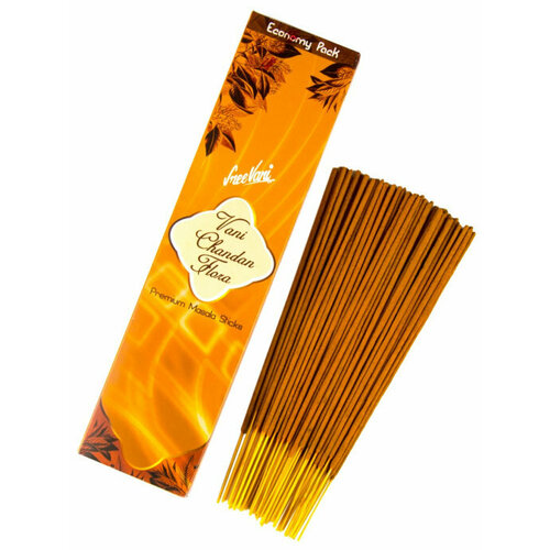 VANI CHANDAN FLORA Premium Masala Sticks, Shree Vani (вани чандан флора премиум масала благовония, Шри Вани), уп. 100 г.