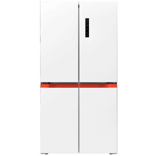 Холодильник Lex LCD505WOrID 2-хкамерн. белый/оранжевый инвертер