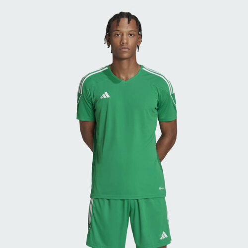 Футболка adidas, размер L, зеленый