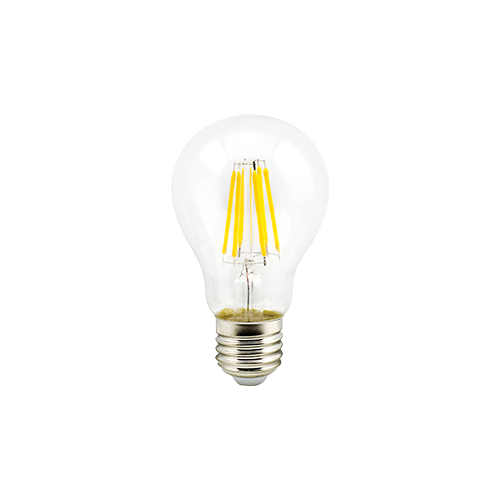 Светодиодная LED лампа Ecola classic LED Premium 10,0W A60 220-240V E27 6500K 360° filament прозр. нитевидная (Ra 80, 100 Lm/W, КП=0) 105x60 N7LD10ELC