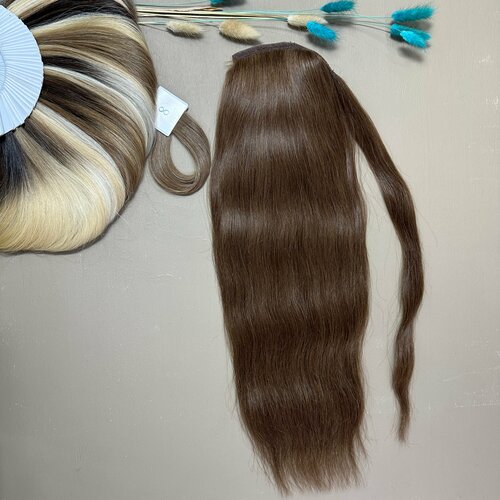 Шиньон-хвост классический из европейских волос Belli Capelli 50см №8