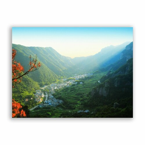 Постер, плакат на бумаге / Природа Китая - Пейзаж / Размер 40 x 53 см