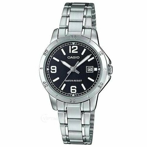 Наручные часы CASIO Collection LTP-V004D-1B2, серебряный, черный