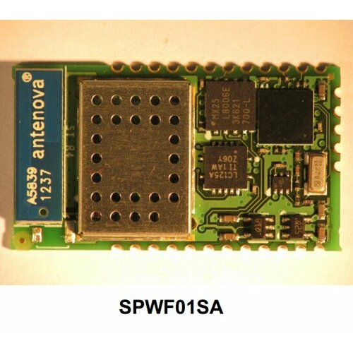 SPWF01SA.11, Wi-Fi модуль, STMicroelectronics, Serial-to-Wi-Fi b/g/n intelligent modules (чип антенна)