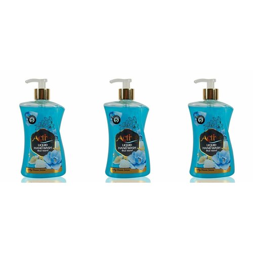 Active Жидкое мыло с соевым белком и витамином E Blue Лазурный берег, 450 мл, 3 шт