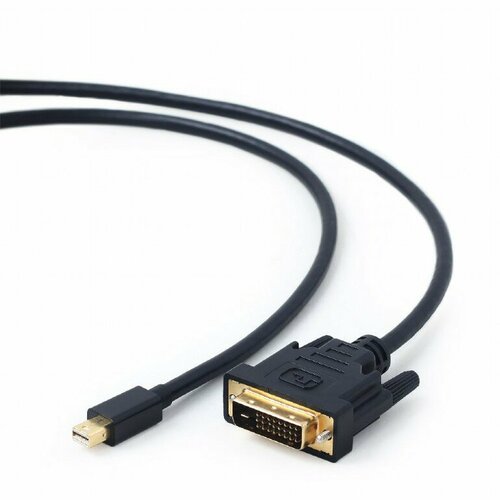 Кабель mDP-DVI Cablexpert, 20M/25M, 1.8м, черный, позол. разъемы, пакет
