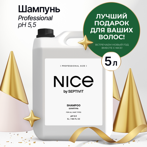 Шампунь для волос NICE by SEPTIVIT Профессиональный уход для всех типов волос, 5000 мл