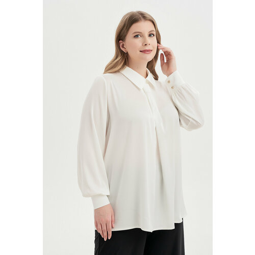 Блуза Olsi, размер 52, белый
