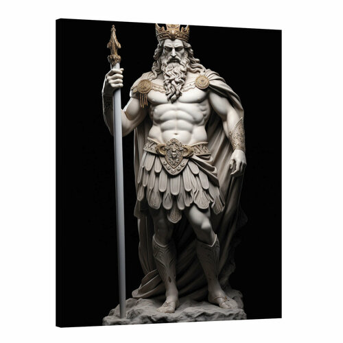 Интерьерная картина 50х70 "Скульптура Властитель мира: Король"