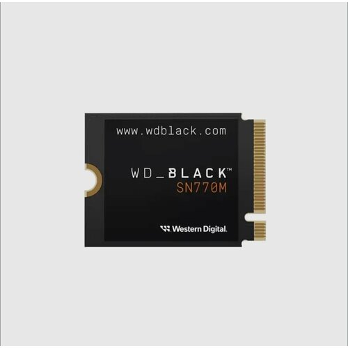 Western Digital 1 ТБ Внутренний SSD-диск WD BLACK SN770M 1TB PCIe4.0 M.2 2230 NVMe (WDS100T3X0G/WDBDNH0010BBK)