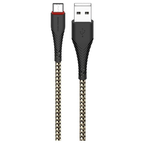 Кабель USB - USB Type-C 1м Borofone BX25 Powerful - Черный
