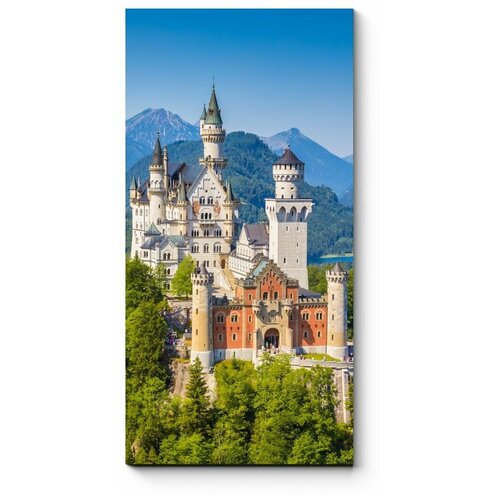 Модульная картина Сказочный замок Нойшванштайн, Германия 60x120