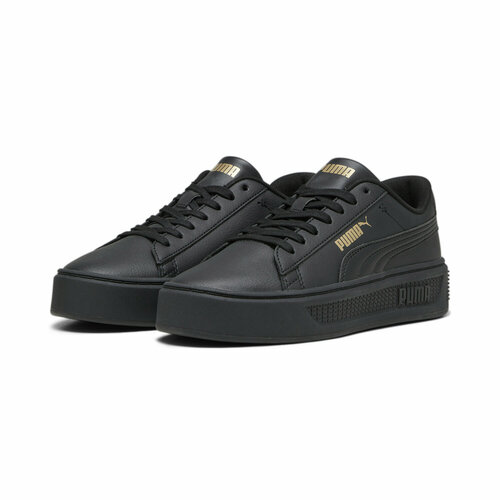 Кеды PUMA Smash Platform v3, размер 4 UK, черный