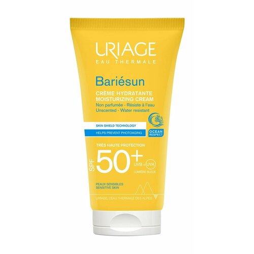 Увлажняющий солнцезащитный крем для чувствительной кожи тела без ароматизаторов / Uriage Bariesun Moisturizing Cream SPF 50+