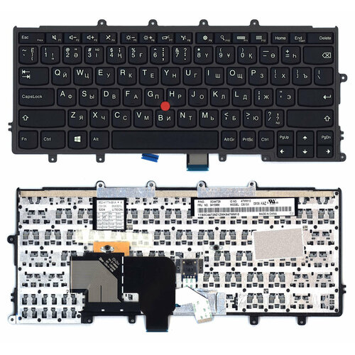 Клавиатура для ноутбука Lenovo ThinkPad X240 P/n: CX13XBL-83SU, CS13XBL-RUS, FRU 04X0200