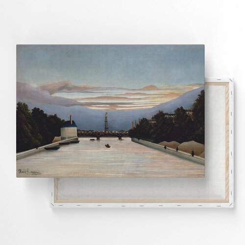 Картина на холсте, репродукция / Henri Rousseau - The Eiffel Tower / Анри Руссо / Размер 30 x 40 см